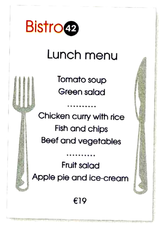 Listening Exercises A1 - Food and eating out - ESL Tasks