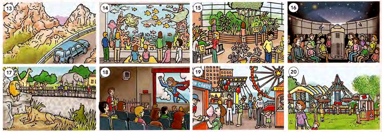 Learn Vocabulary Through Pictures - Places To Go - ESL Tasks